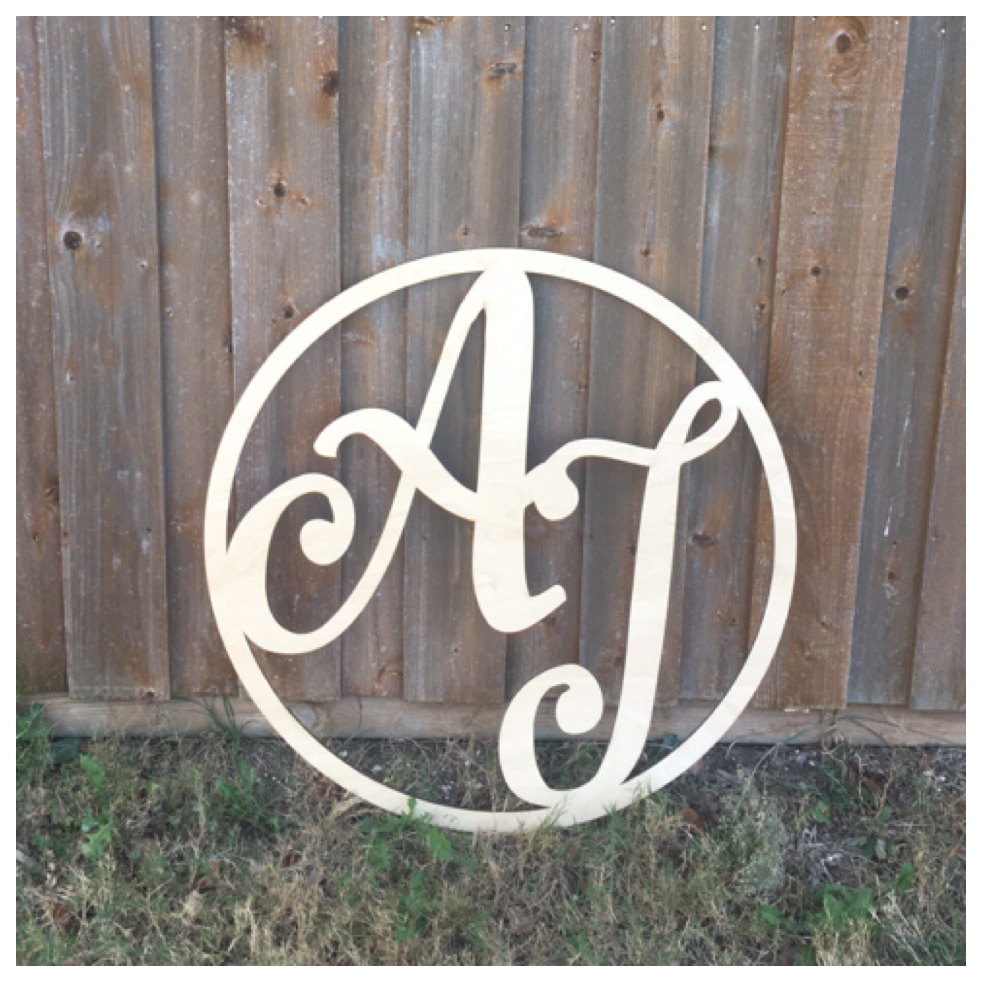 Monogram name sign / personalized wedding sign / couple name | Etsy