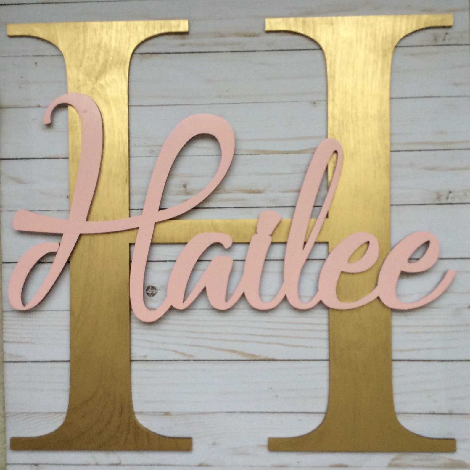Family Name Sign Initial Name Sign Wood Name Sign Nursery - Etsy