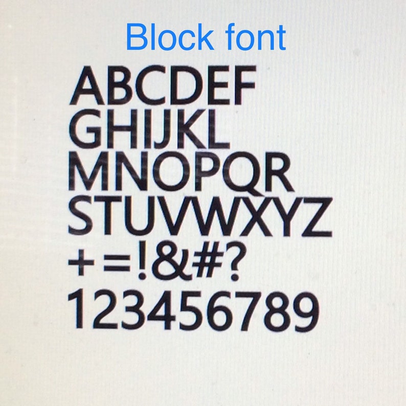 Large Block Font Wood Letters Unpainted Letters Painted - Etsy