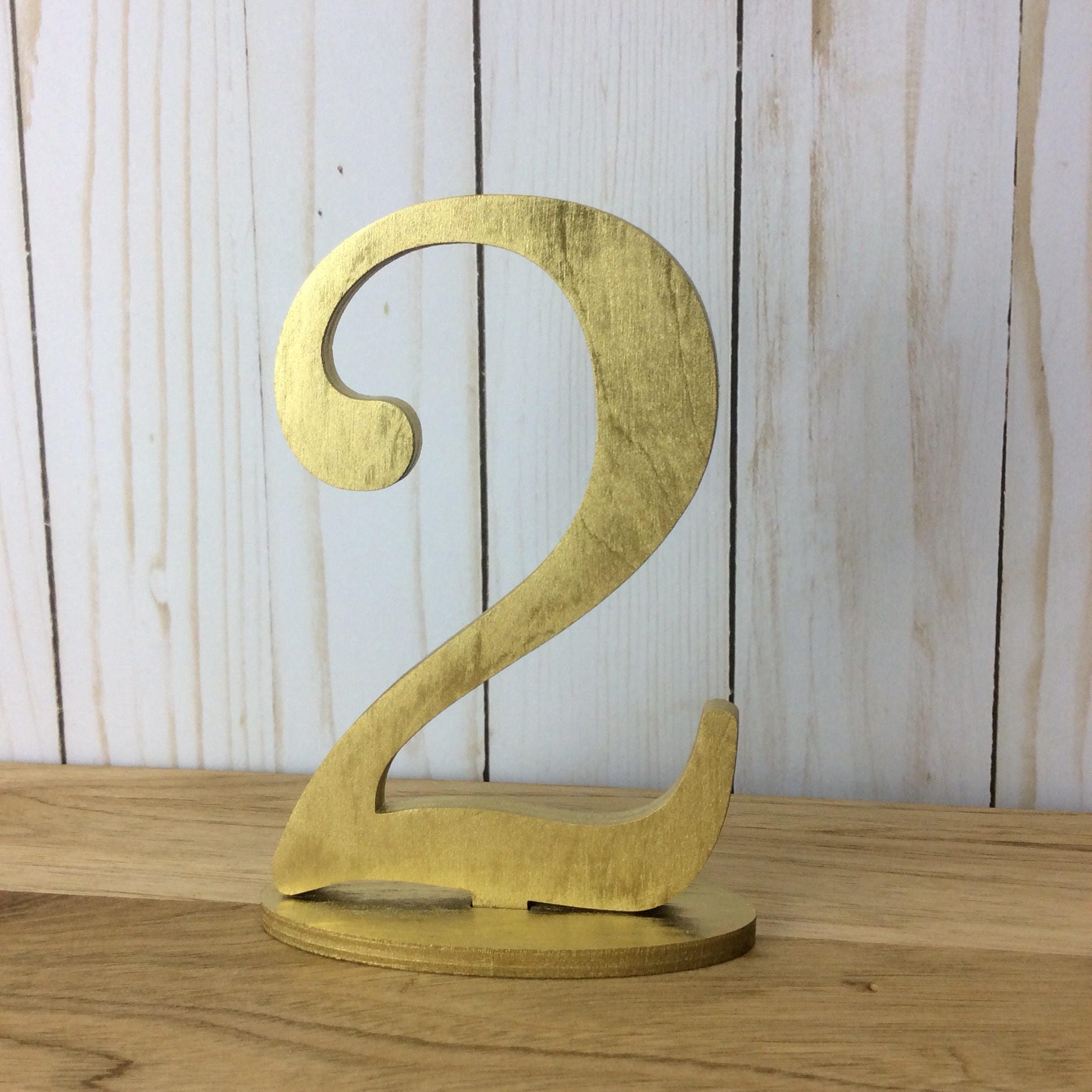 Freestanding Wedding Table Numbers, Wood Table Numbers, Acrylic Table ...