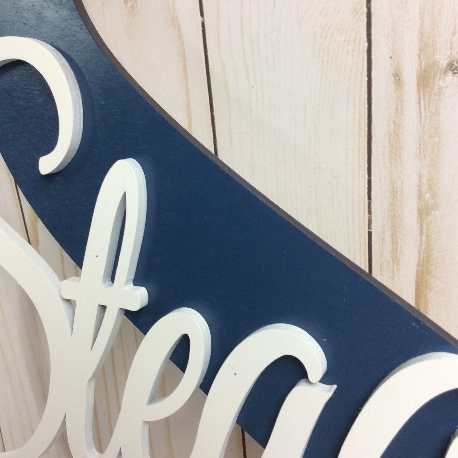 Family name sign initial name sign wood name sign nursery | Etsy