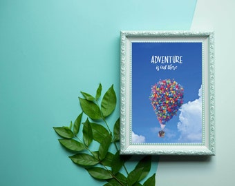 UP 'adventure is Out There' Wall Art Print - Etsy