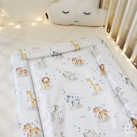 Changing Mat CUTE ANIMALS Changing Mat Safari Decor Travel - Etsy