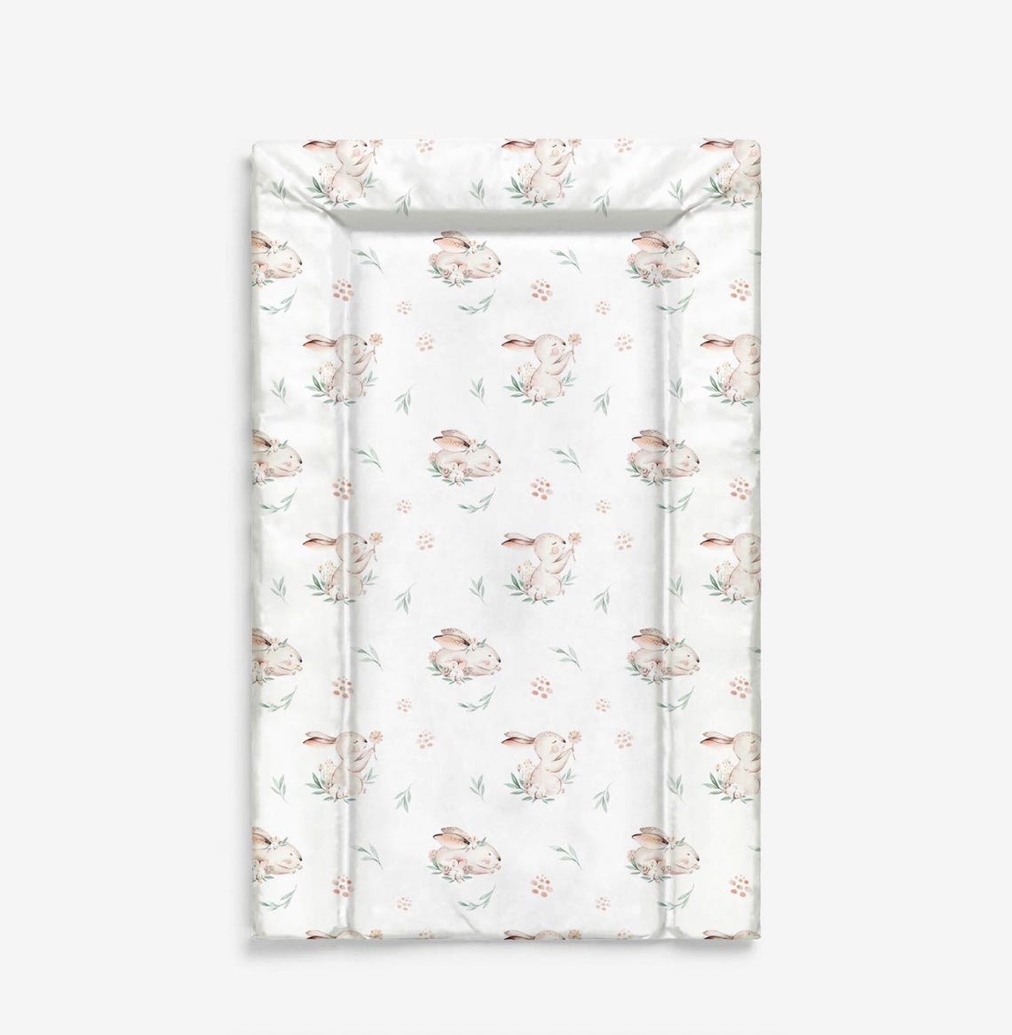 Baby Changing Mat - Woodland Bunny, Nappy Changing Mat, Waterproof Mat ...