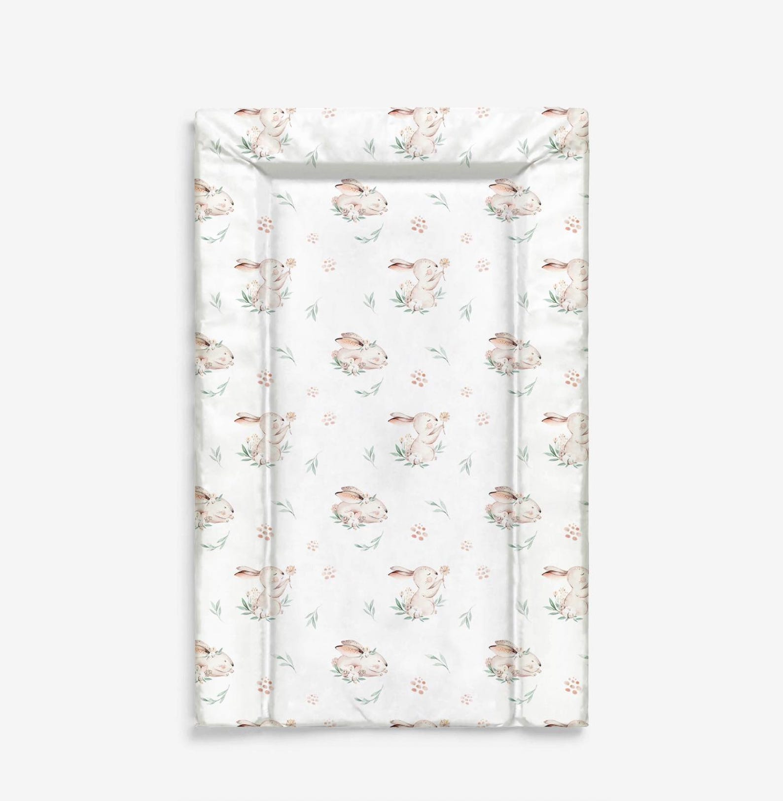 Baby Changing Mat - Woodland Bunny, Nappy Changing Mat, Waterproof Mat ...