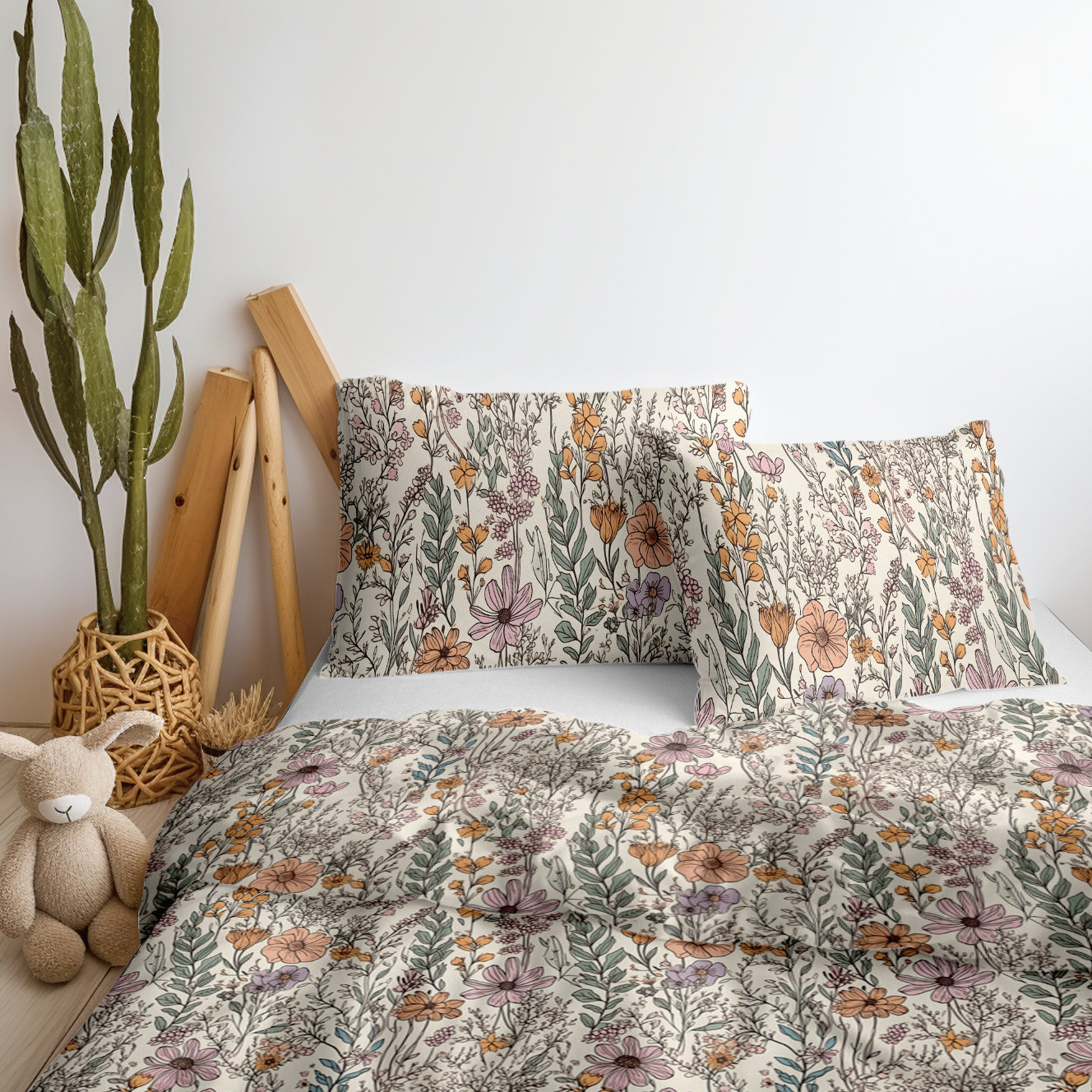 Wildflower Garden Bedding, Floral Decor, Duvet Covers, Fitted Sheets ...
