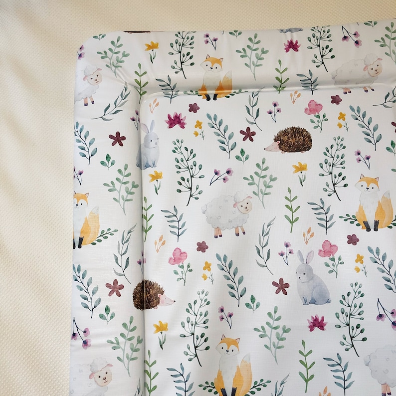 Changing Mat WOODLAND Animals Changing Mat Foxes Rabbits | Etsy UK