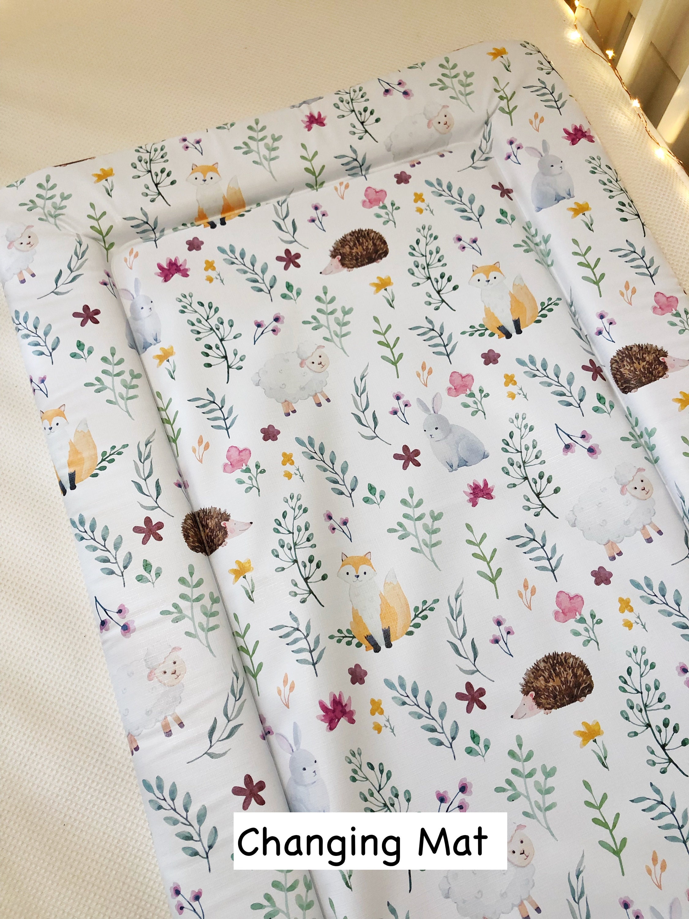 Changing Mat WOODLAND Animals Changing Mat Foxes Rabbits - Etsy UK