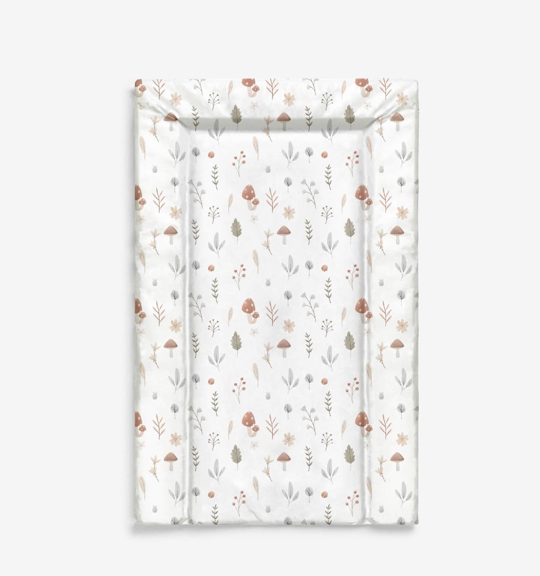 Baby Changing Mat - Woodland Mushroom and Flowers, Nappy Changing Mat ...