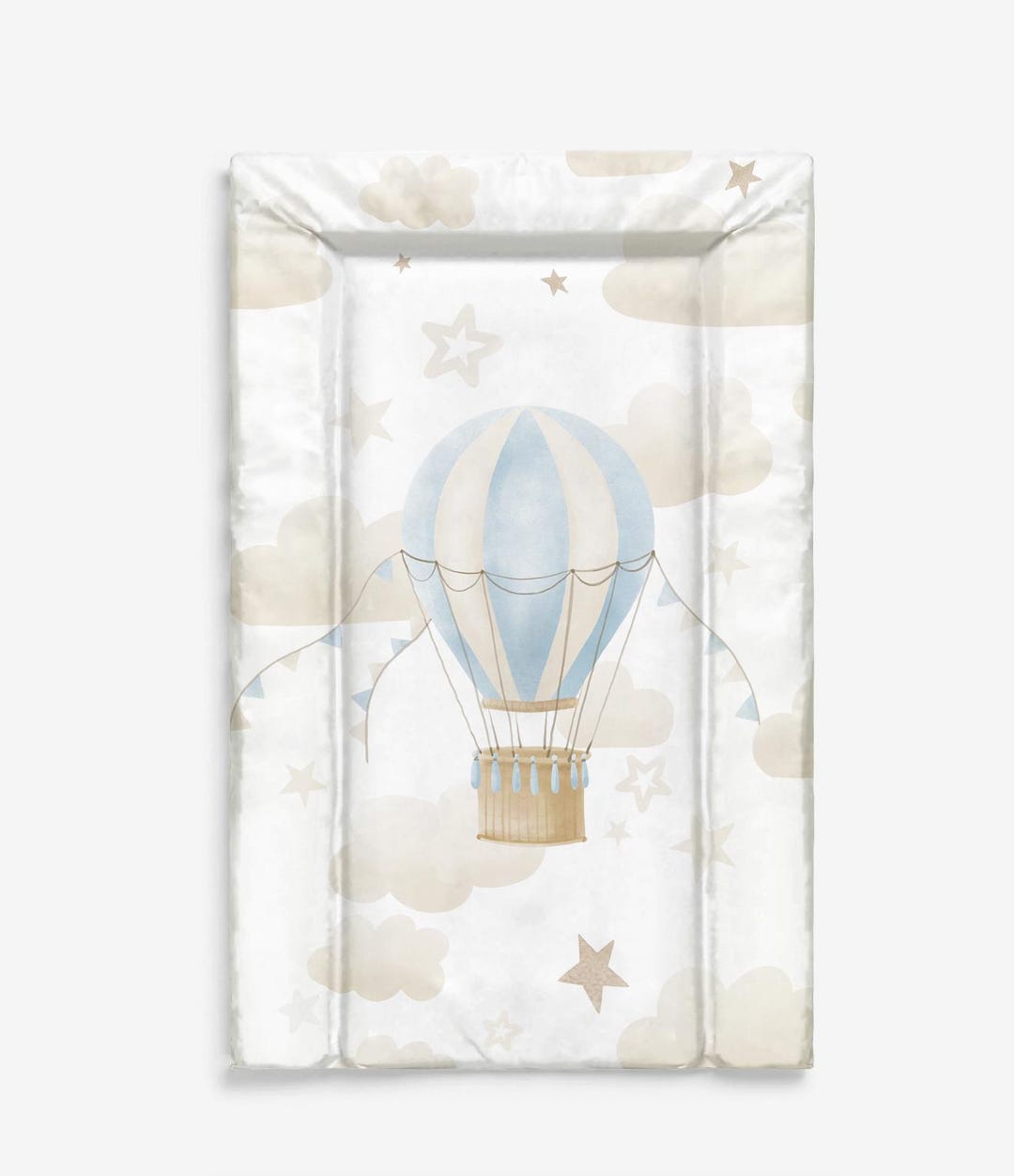 Baby Changing Mat - Single Hot Air Balloon, Blue, Nappy Changing Mat ...