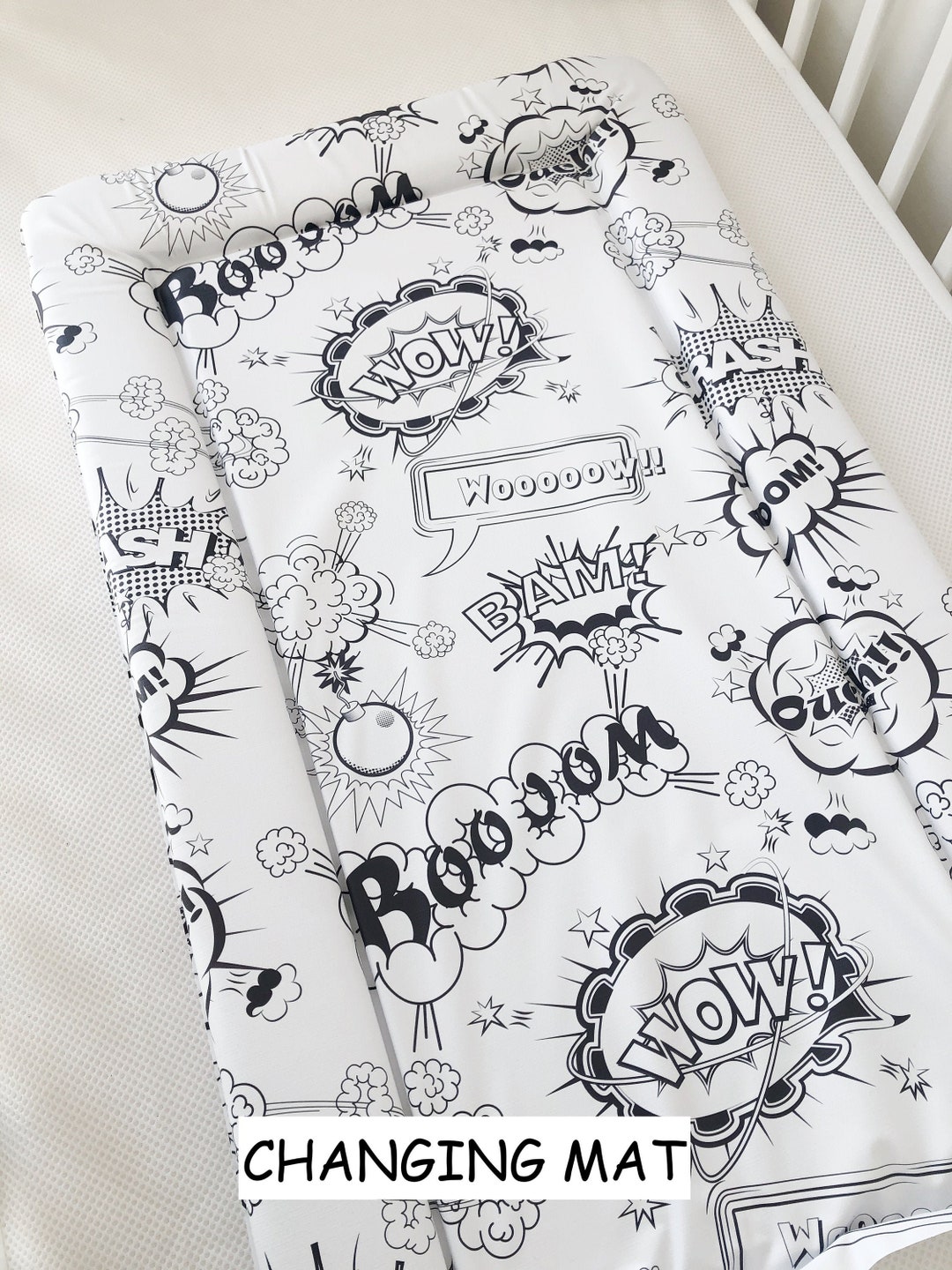 Changing Mat, COMIC Changing Mat, Comic Decor, Travel Mat, Children's ...