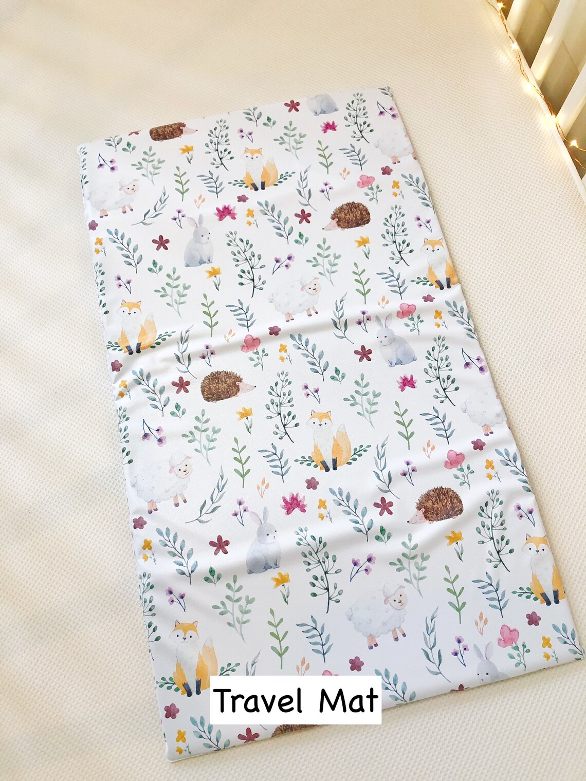 Changing Mat WOODLAND Animals Changing Mat Foxes Rabbits | Etsy UK