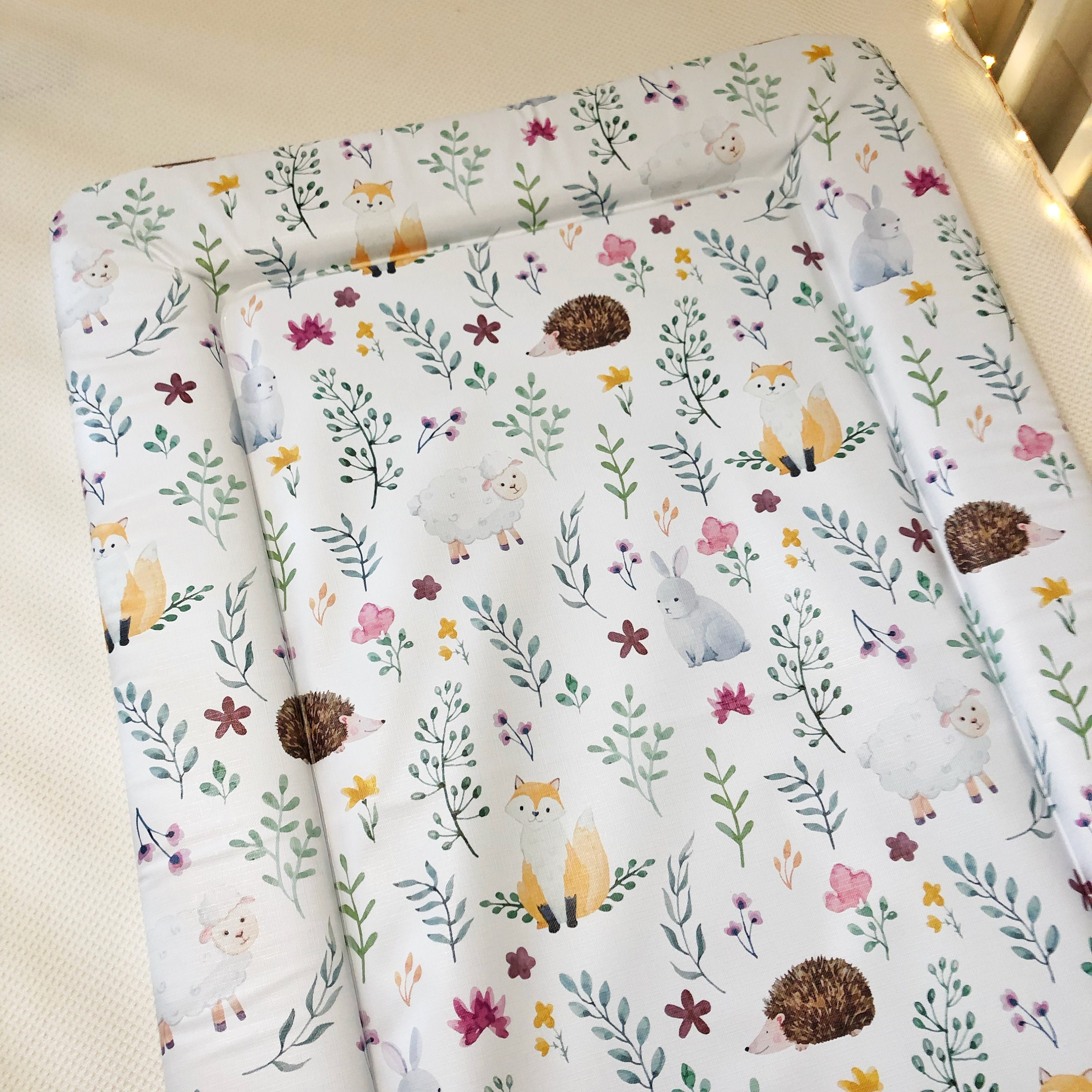 Changing Mat WOODLAND Animals Changing Mat Foxes Rabbits - Etsy UK