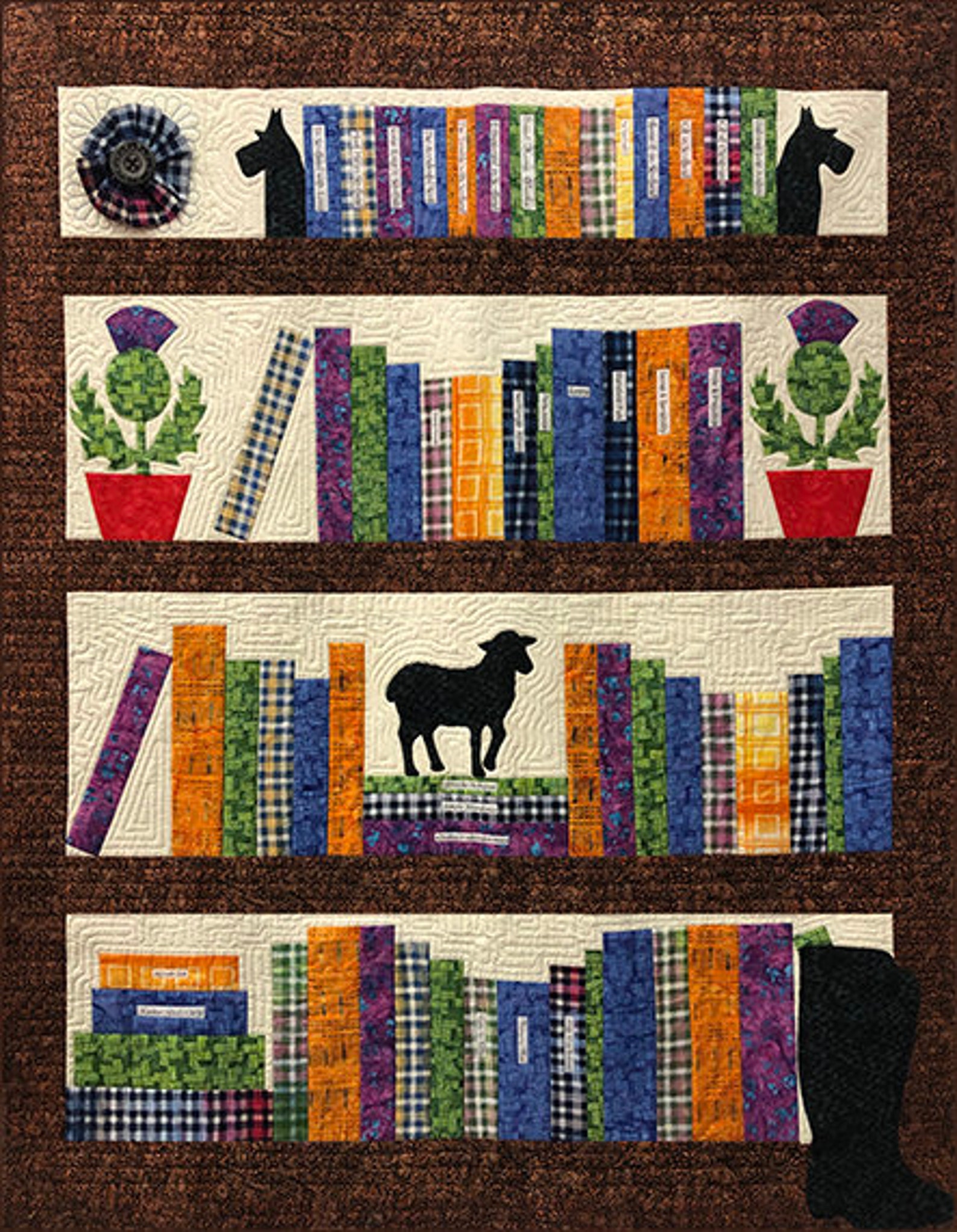 Gandiegow Library Quilt-printed Pattern (featured in the Kilts and ...