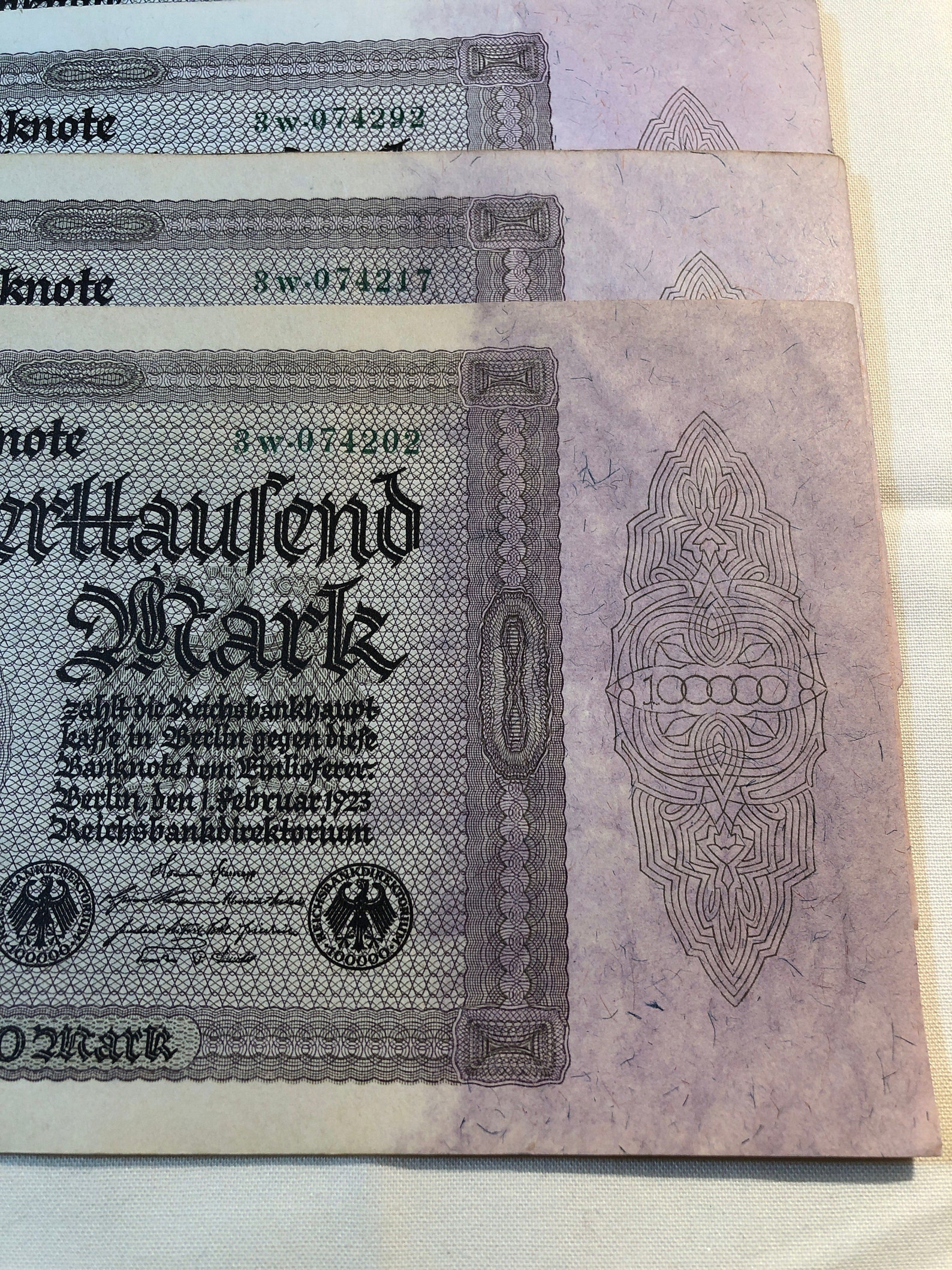 Vintage 1923 German 100000 Inflation Mark Bills. Lot of 19 - Etsy