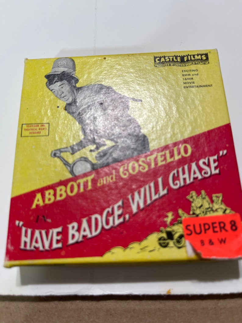 Abbott and Costello “have Badge, Will Chase” Super 8mm Headline Edition ...