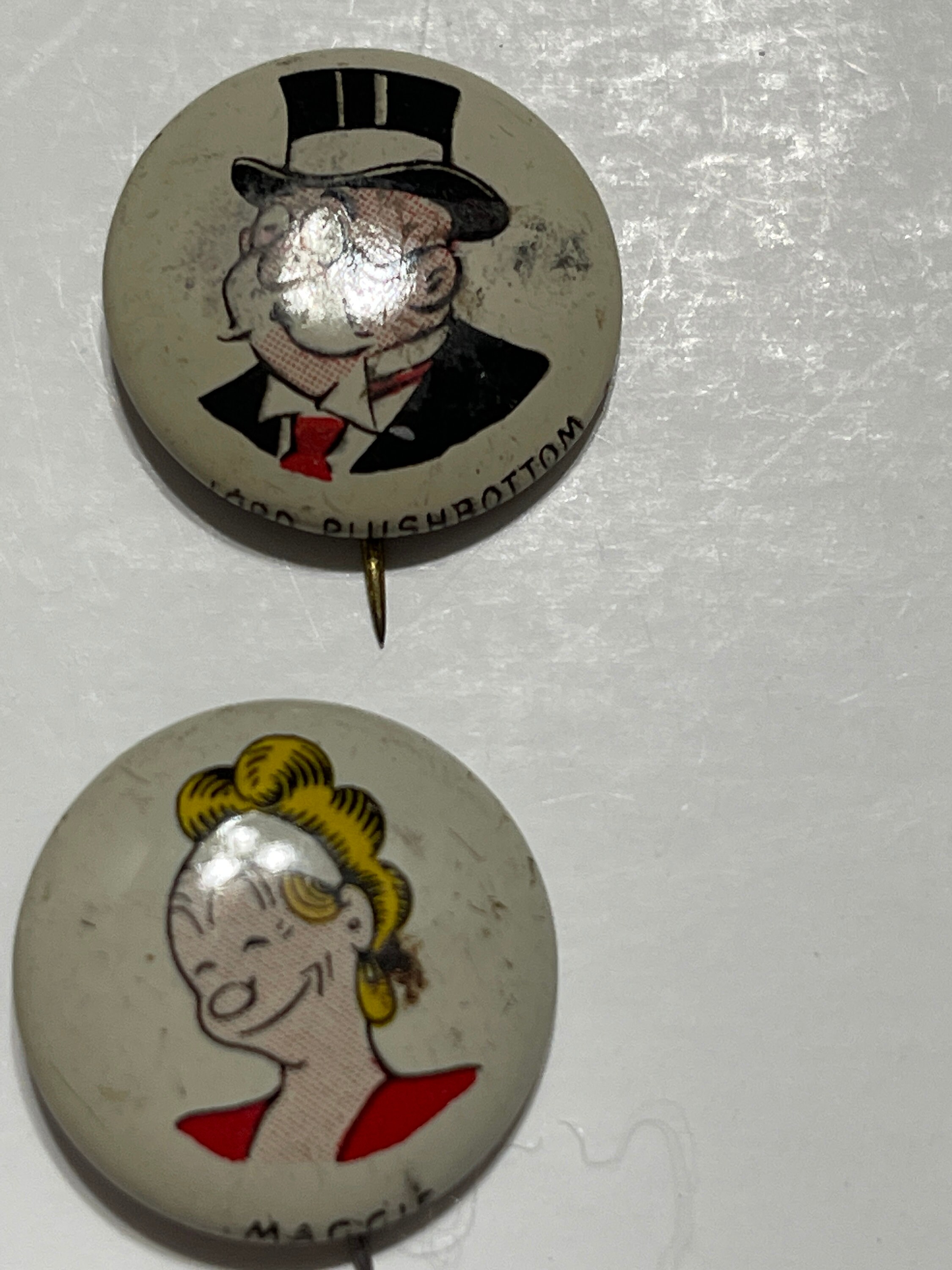 Vintage Kellogg’s Pep Pins Set of 4, 1945. Maggie, Nina, Skeezix and ...