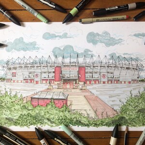 Riverside Stadium Art Print: Middlesbrough FC, English Football - Etsy UK