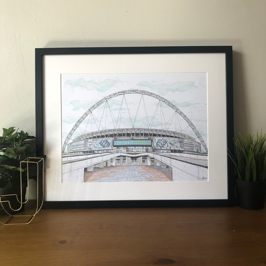 Wembley Stadium England London FA Football Art Soccer International ...