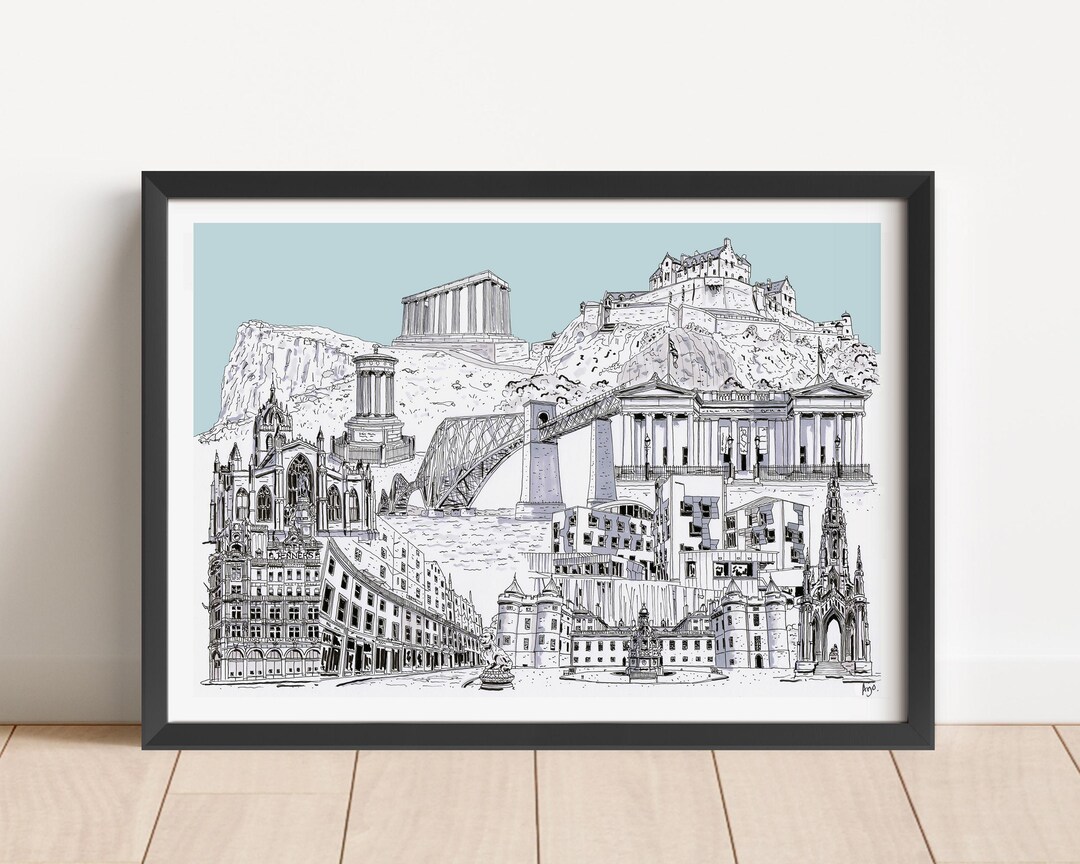 Edinburgh City Landmarks Collage Scotland, Scottish City, Cityscape ...