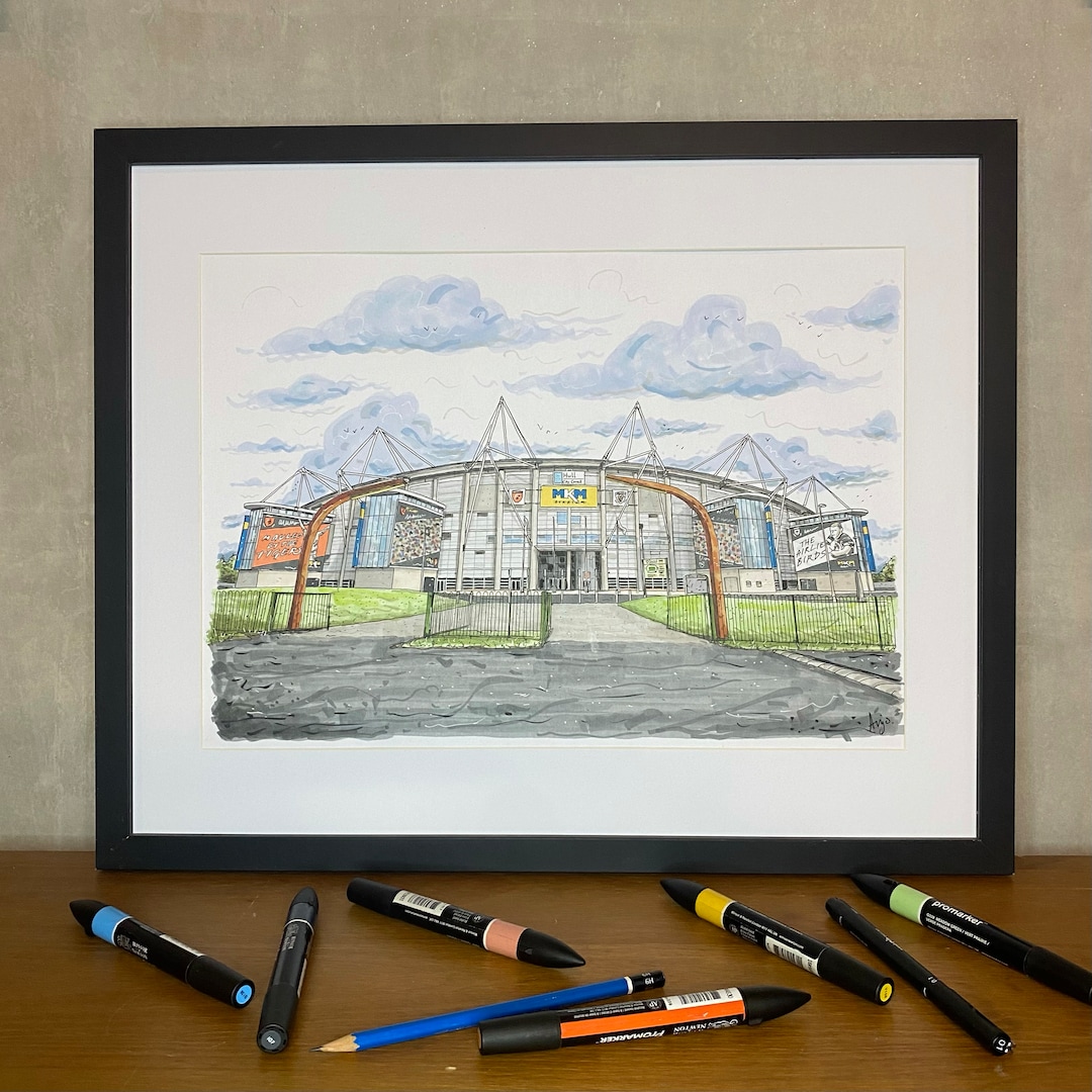 MKM Stadium Hull City Fc Hull KCOM Stadium Football Art Soccer Football ...