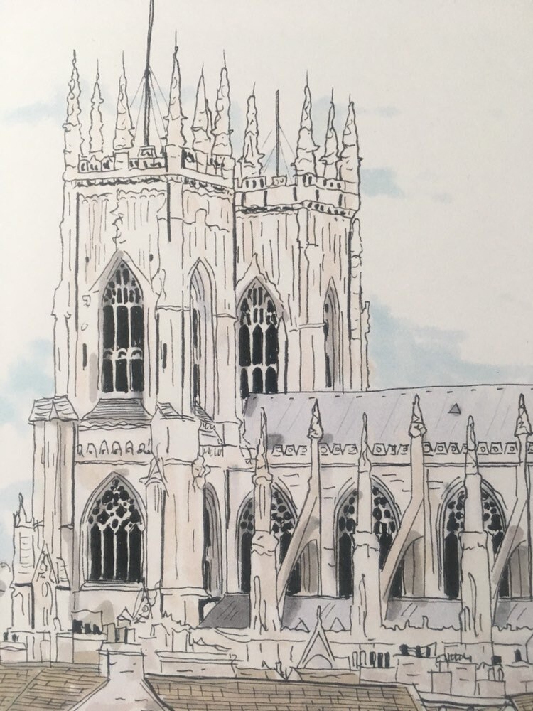 York Minster Cathedral York Art Print Home Decor | Etsy