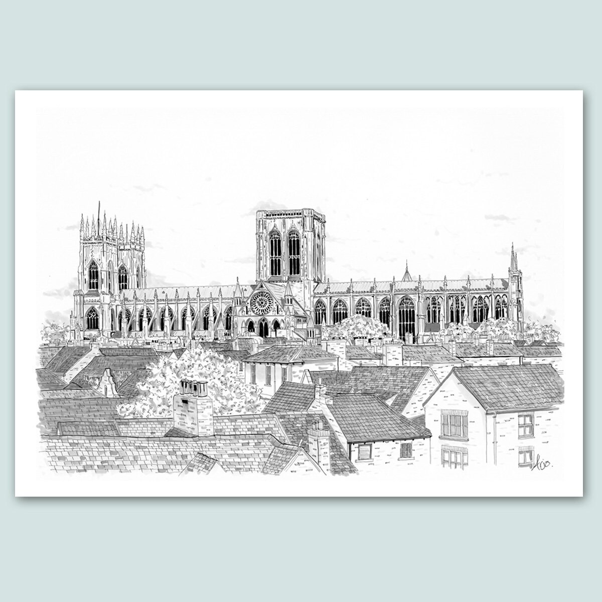 York Minster Cathedral York Art Print Home Decor | Etsy
