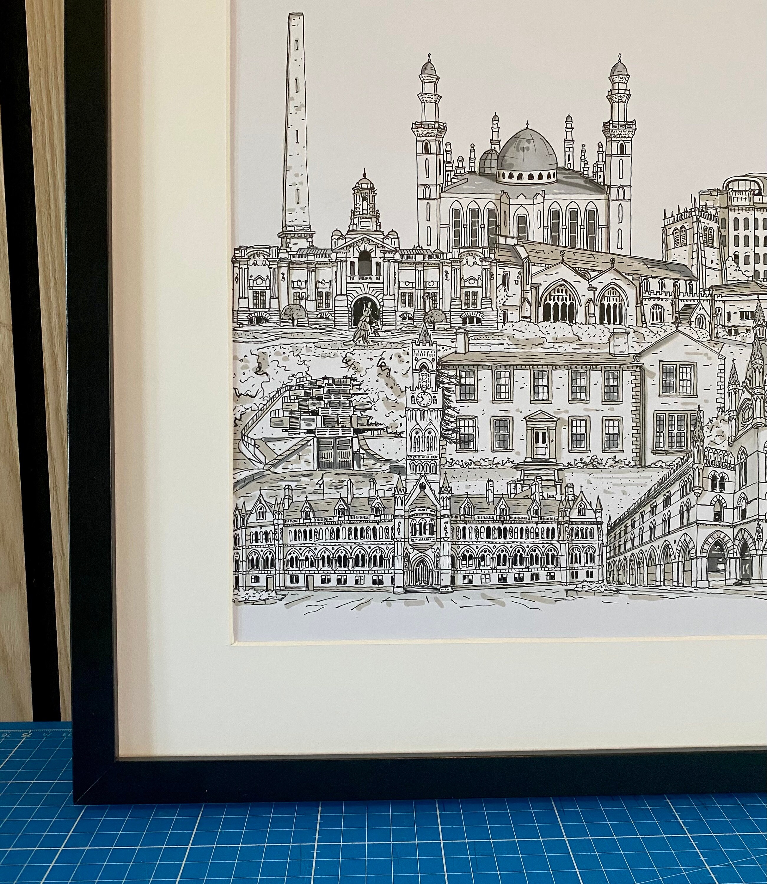 Bradford City Landmarks Cityscape West Yorkshire Bingley - Etsy