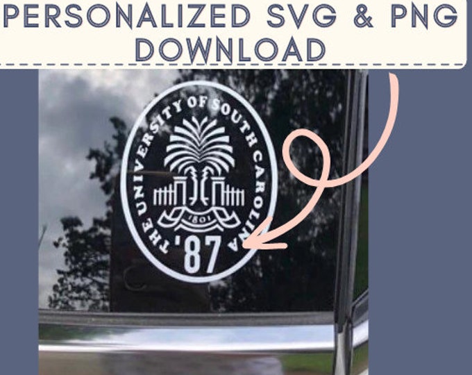 Custom//digital File//uofsc Decal//sc Badge//alumni - Etsy