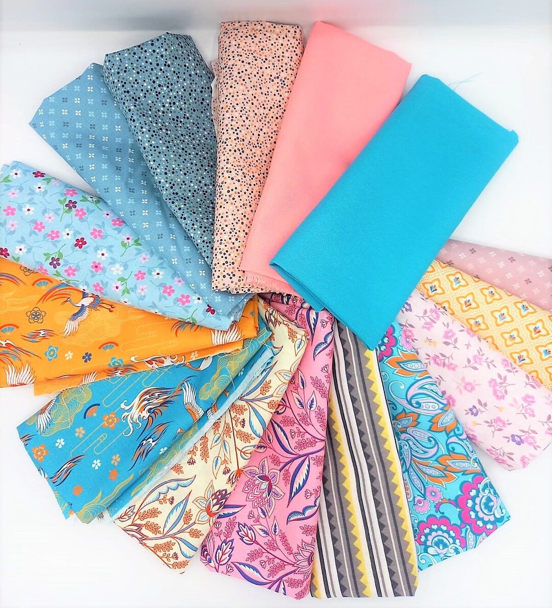 Cotton Fabric Surprise Fabric Package Flowers Mandala Pattern Children ...