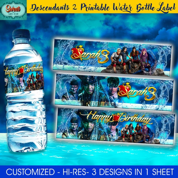 Descendants Printable Labels - Etsy
