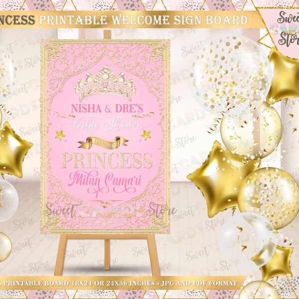 Princess Theme Welcome Board - Etsy