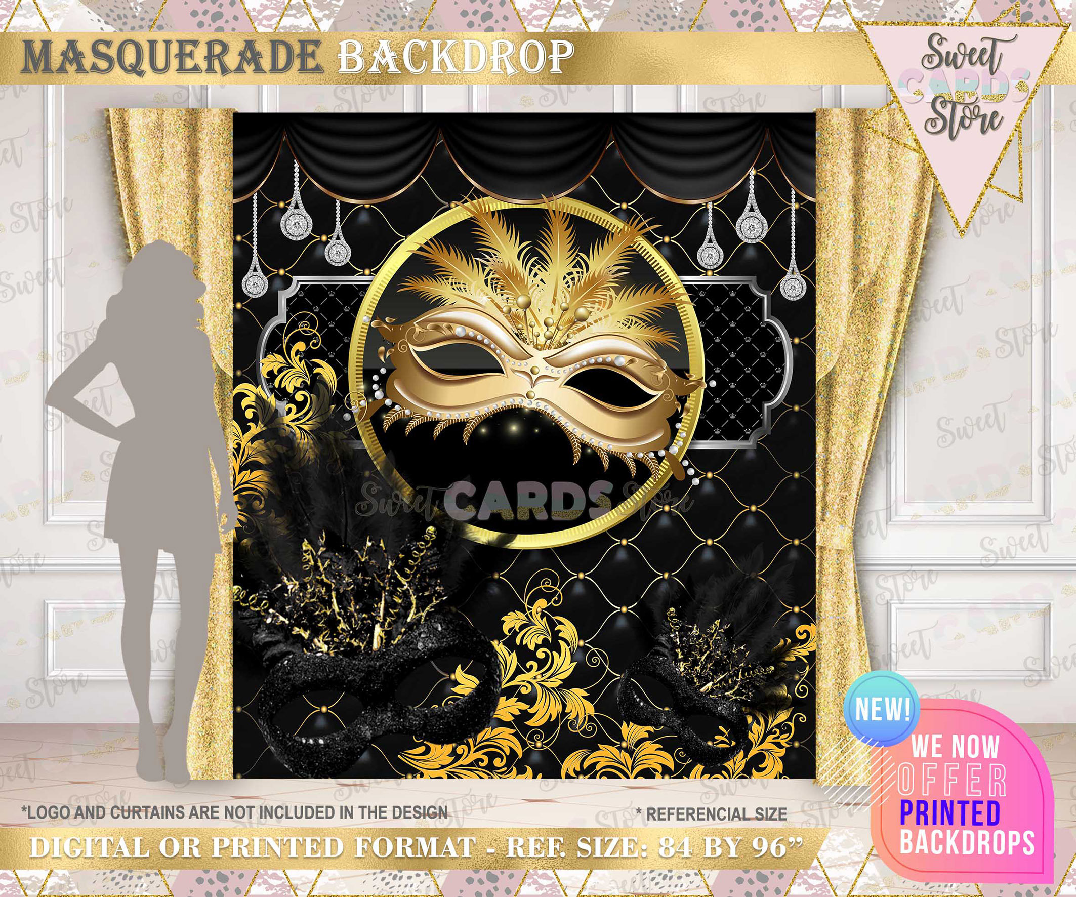 Masquerade Ball Backdrops