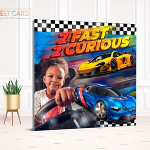 Race Car Backdrop, Racing Birthday, Boy Birthday, Race Car Party ...