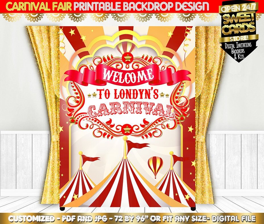 Vintage Carnival Backdrop