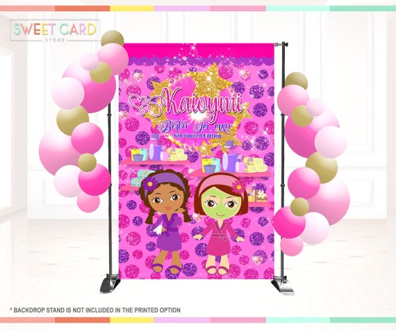 SPA PARTY BACKDROP Spa Party Decor Banner Beauty Party - Etsy