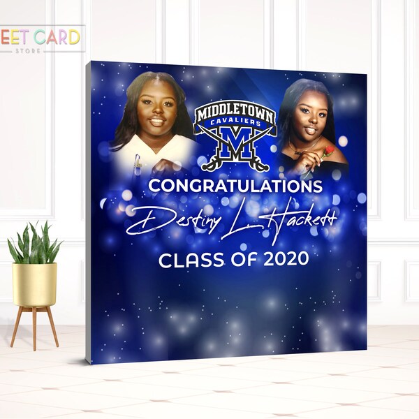 Prom Backdrop Silver and Blue - Etsy