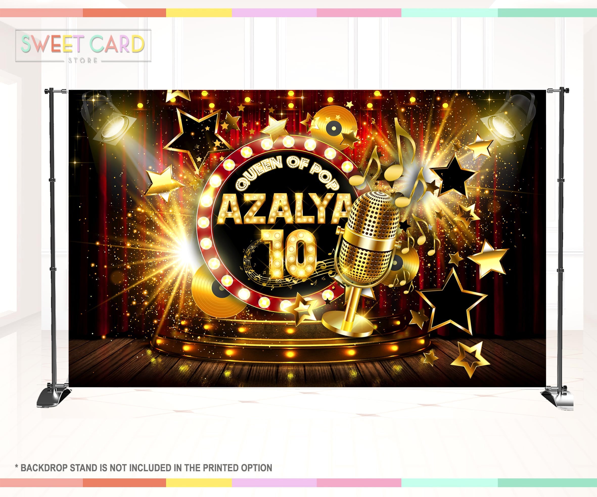 Musical Theme Backdrop Music Theme Birthday Backdrop Music | Etsy