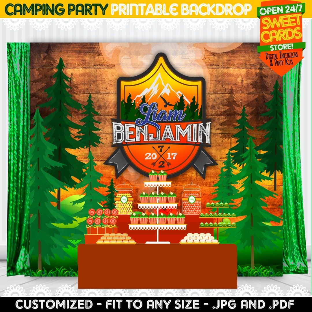 Camping Party Printabl Backdrop Camping Party Camp Party Campfire camping-party-printabl-backdrop-camping-party-camp-party-campfire