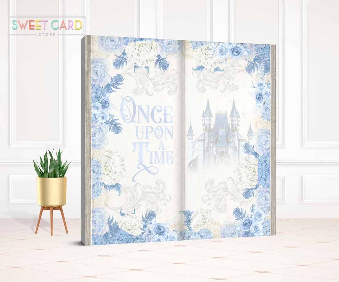 Fairytale Book Backdrop, Floral Castle Princess Backdrop, Storybook ...