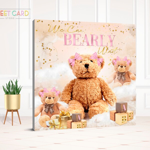 We Can Bearly Wait Backdrop - Etsy