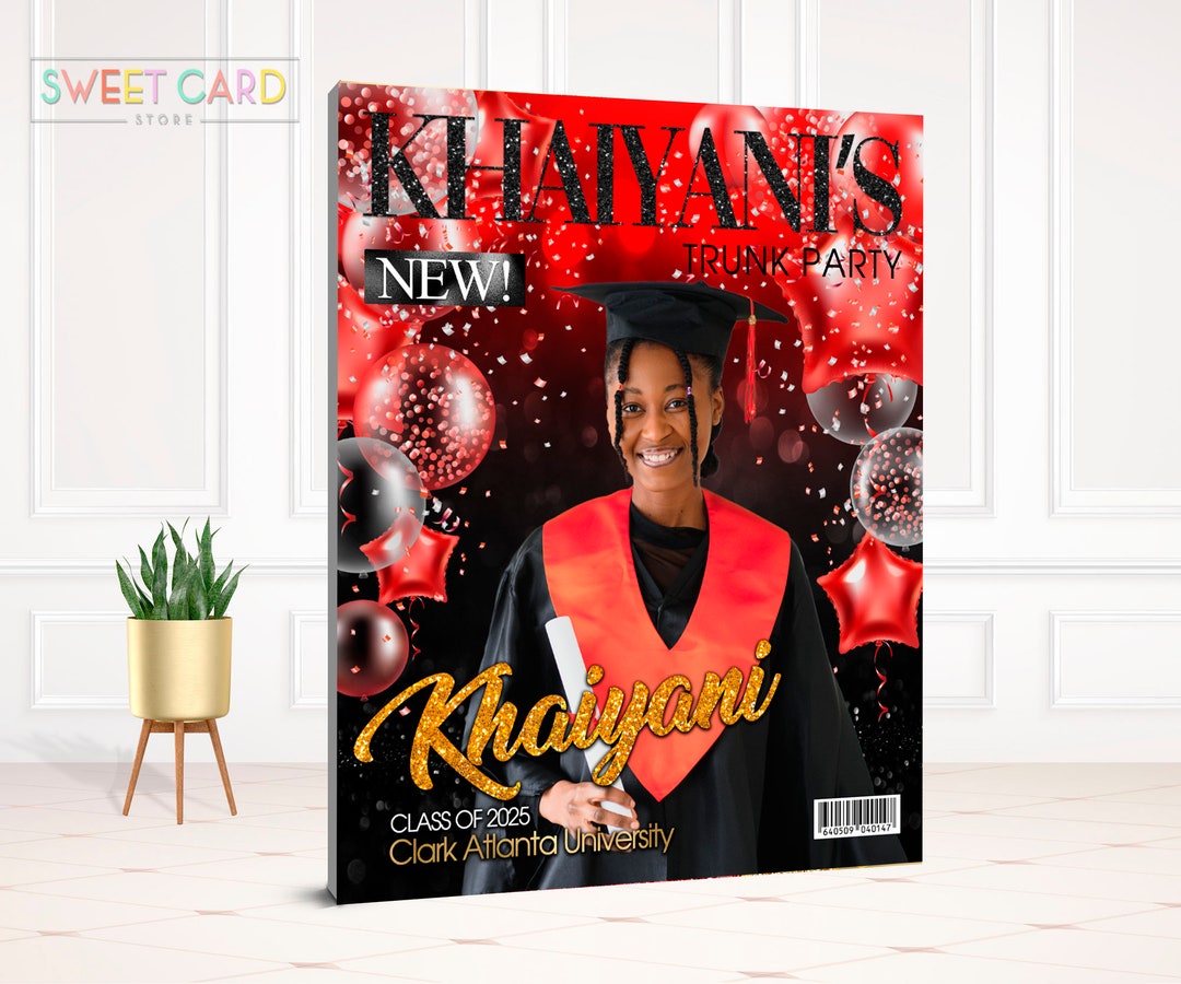 PROM GRADUATION BACKDROP Prom Magazine Style Backdrop Banner Graduation ...