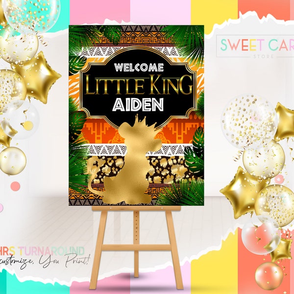 Lion King Welcome Sign - Etsy