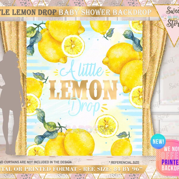 Lemon Backdrop - Etsy