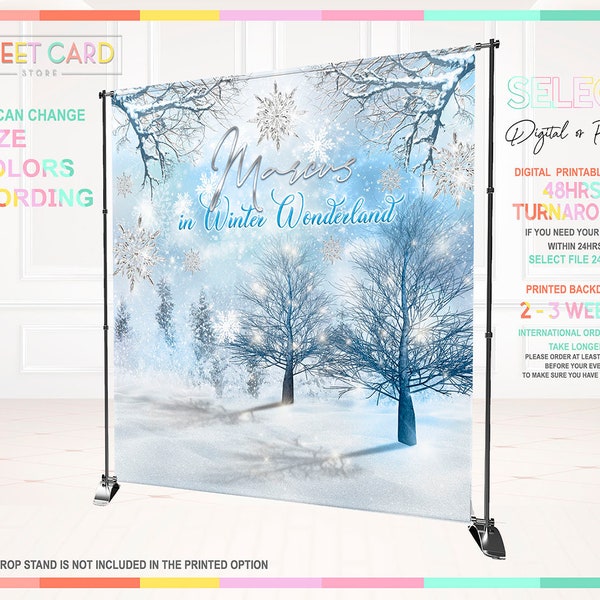 Winter Wonderland Backdrop - Etsy