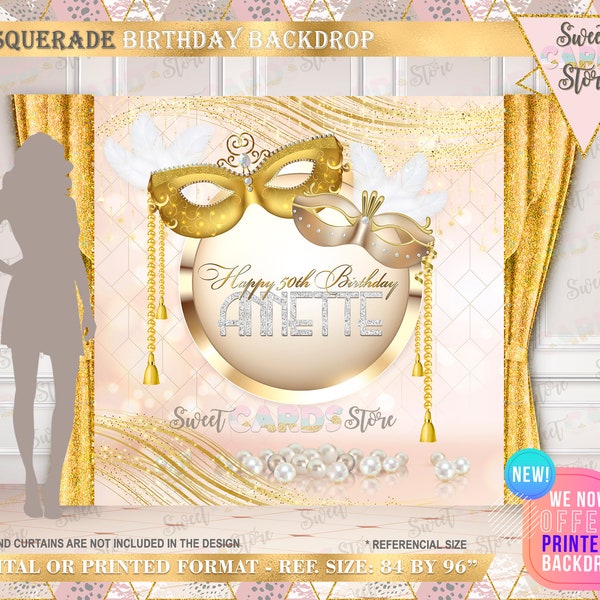 Masquerade Backdrop - Etsy