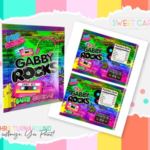 GRAFFITI POP ROCKS, Graffiti Retro 80s 90s Pop Rocks Wrapper Template ...