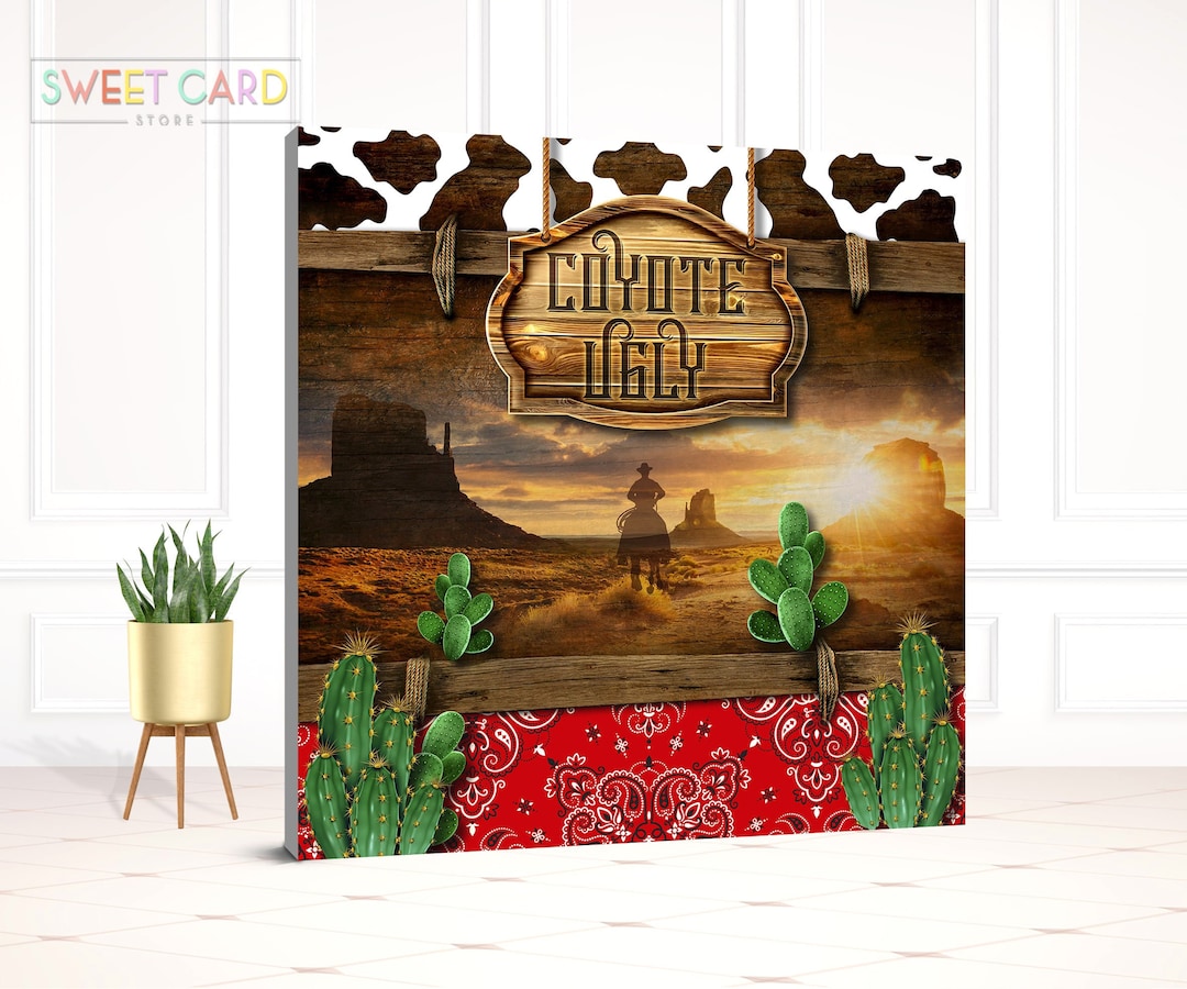 COWBOY WESTERN BACKDROP Rodeo Backdrop Cowboy Western Backdrop Cowboy ...