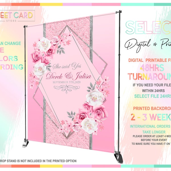 Engagement Backdrop - Etsy