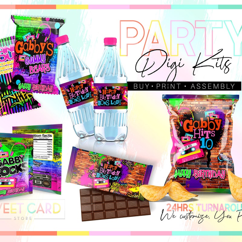 Graffiti Chip Bags - Etsy